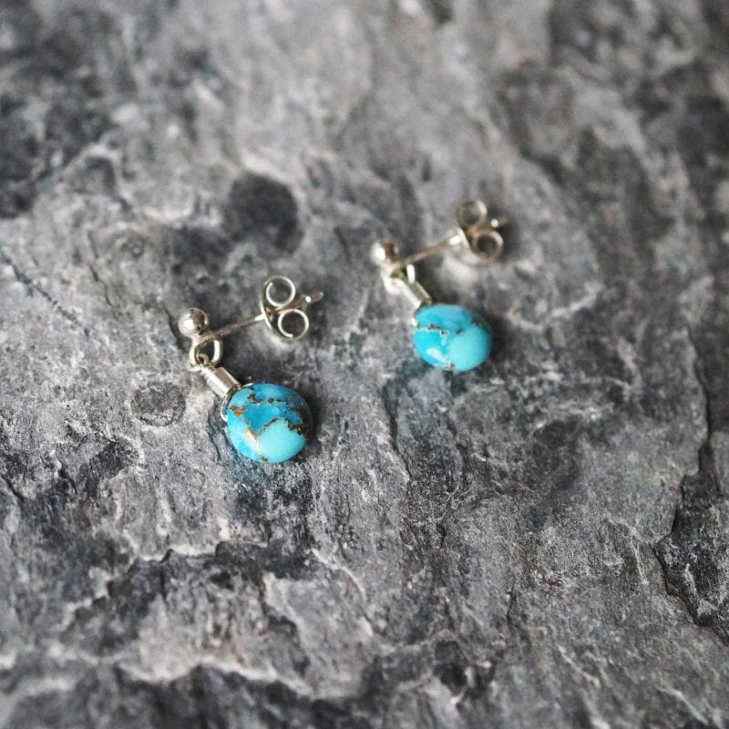 Turquoise Studs - Sadie Jewellery